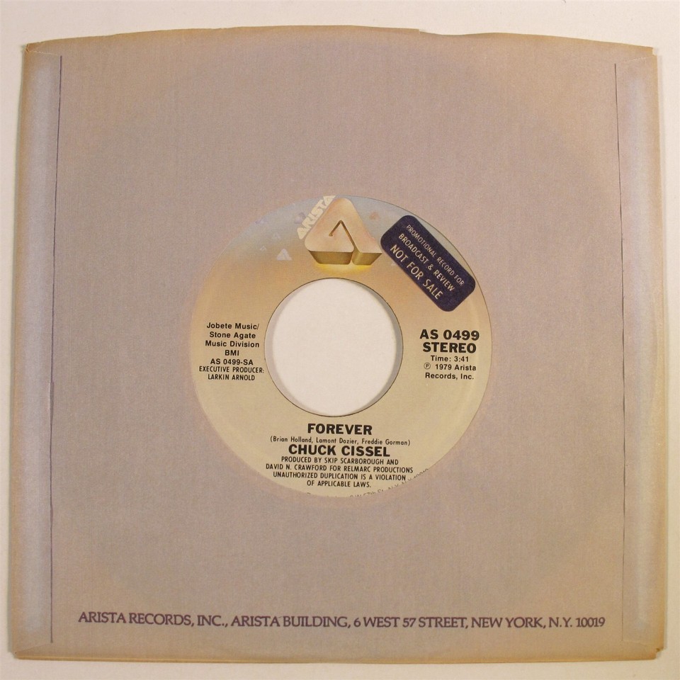 70s Soul 45 CHUCK CISSEL Don't Tell Me You're Sorry ARISTA VG+/VG++ ...