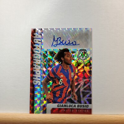 2021-22 Mosaic Soccer Road FIFA QATAR Gianluca Busio Autographs MOSAIC ...
