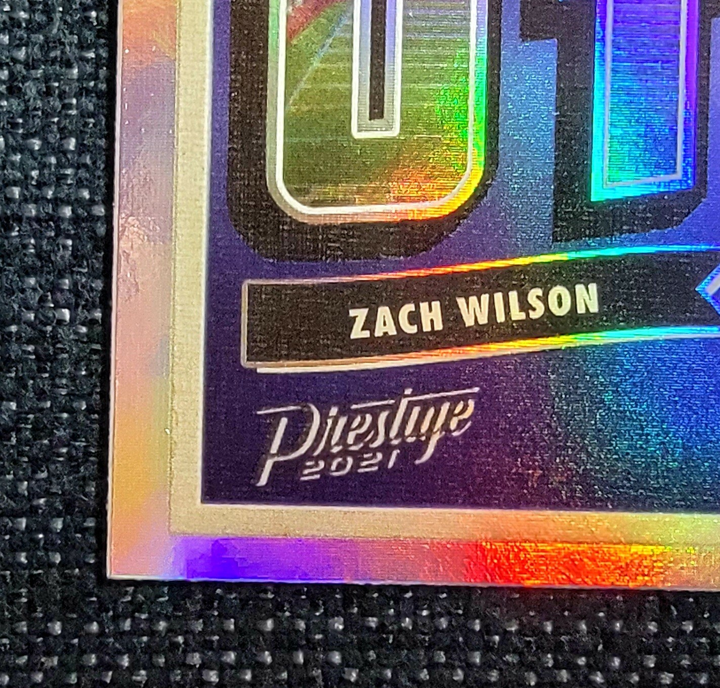 Zack Wilson 2021 Prestige Football Seasons Greetings Holo Foil Insert ...