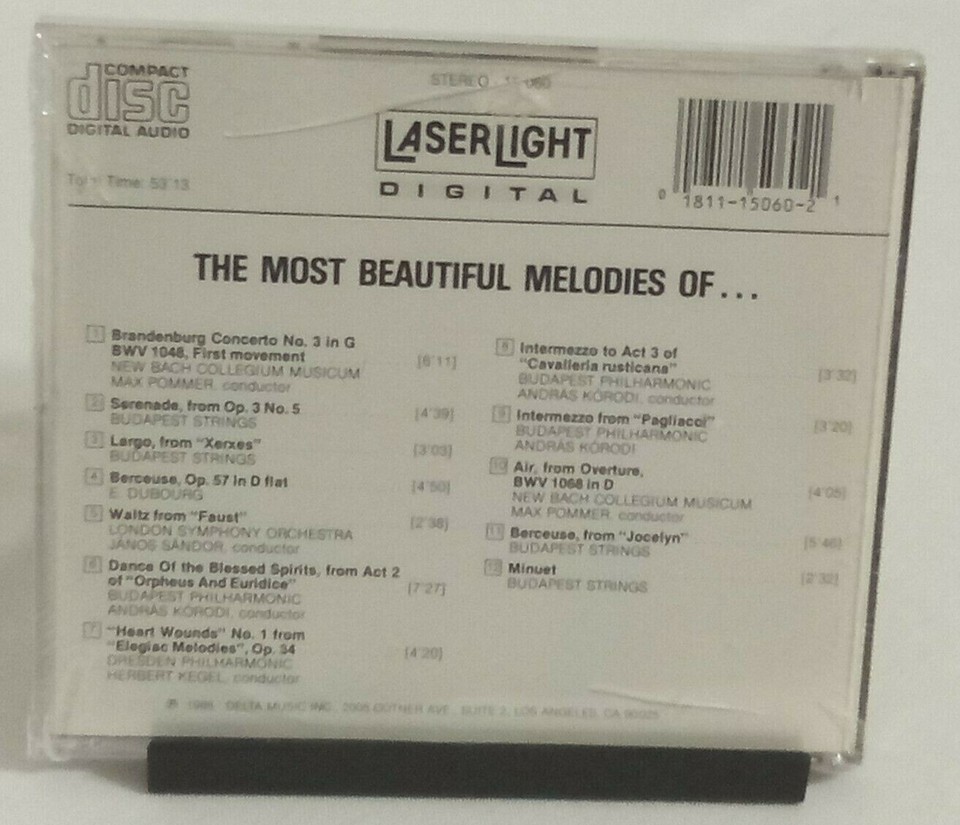 Beautiful Melodies : Laser Light Classics Bach Beethoven Chopin CD *NEW SEALED* | eBay