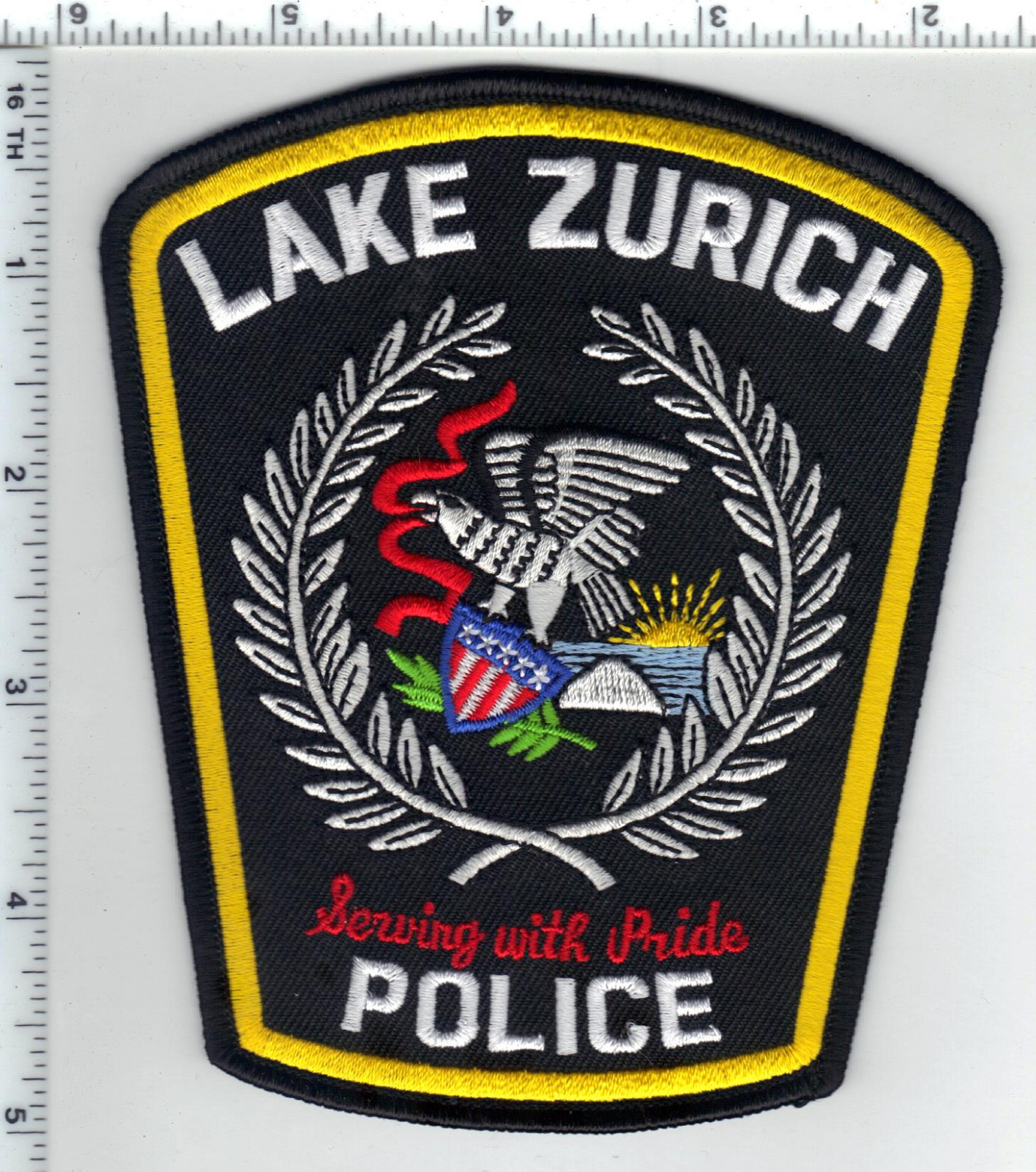 Lake Zurich Police (Illinois) Shoulder Patch from the 1980's | eBay