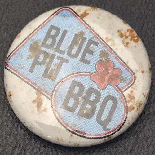 Blue Pit BBQ Vintage Pin Button | eBay