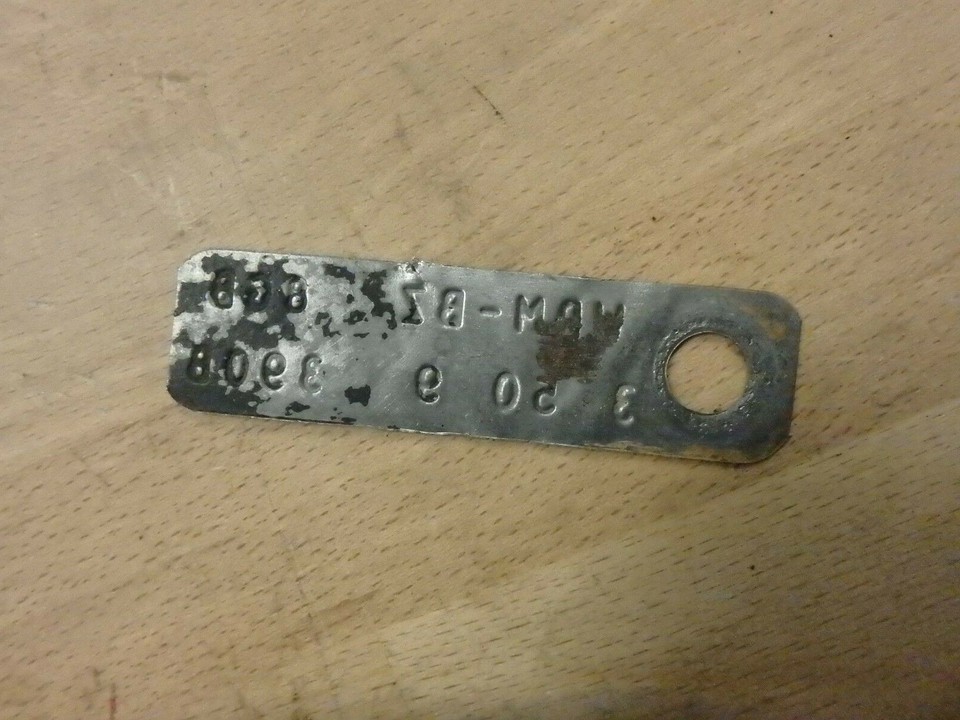 FORD 9 INCH 3.50 REAR END OPEN DIFFERENTIAL ID TAG | eBay