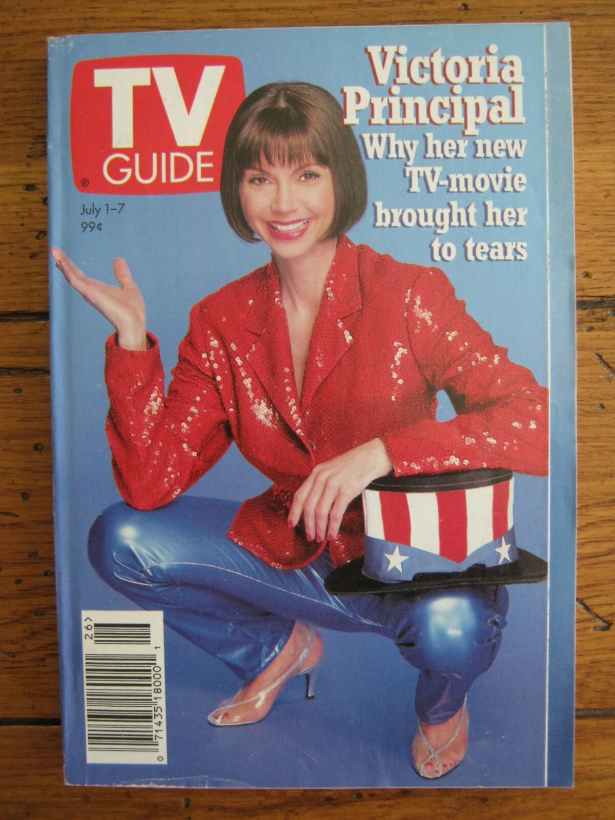 TV Guide Victoria Principal Covers (3), 89/93/95, Chicago Metro Edition ...
