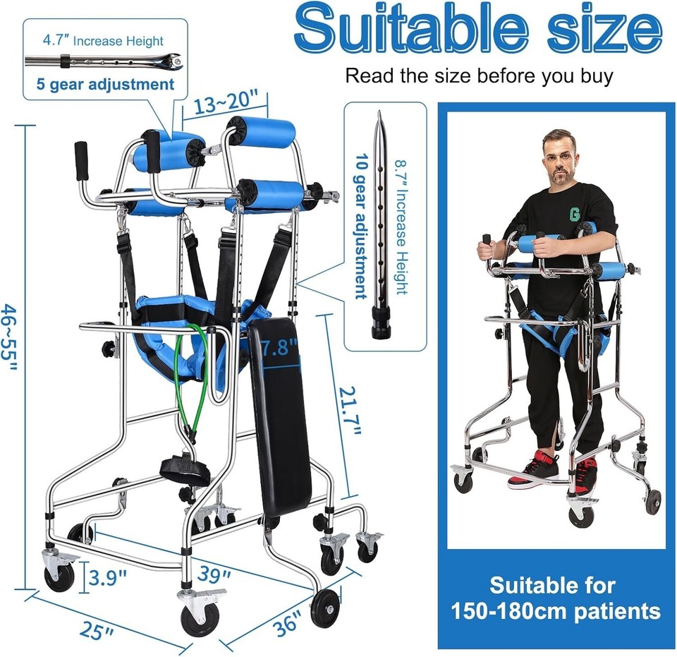 Adult Standing Walker for Seniors, Hemiplegia Rehabilitation hemi ...