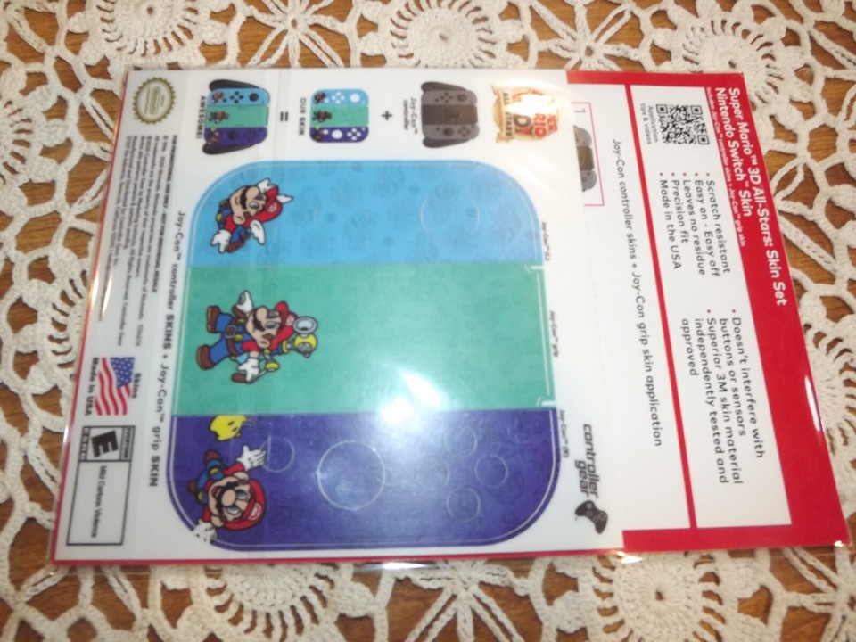 Super Mario 3D All Stars Skins Set Nintendo Switch Skin Gamestop ...