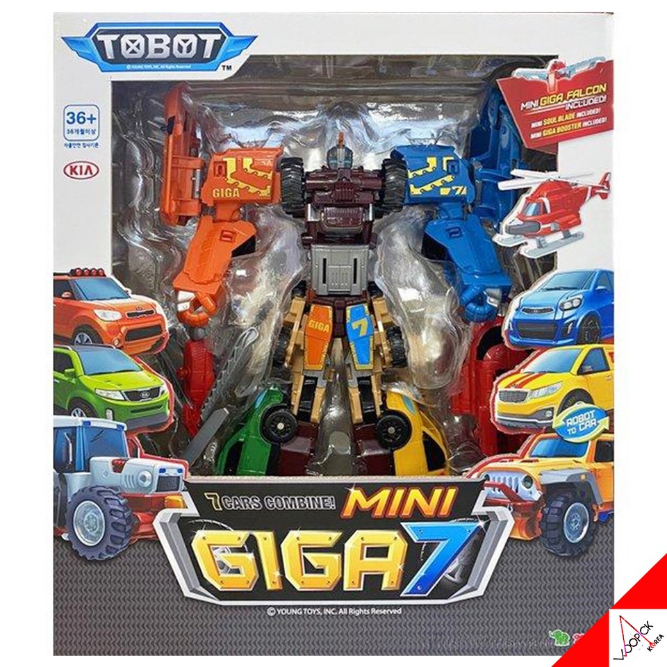 TOBOT 2021 MINI MAGMA 6 & MINI GIGA 7 Combine Transformer Robot Set ...