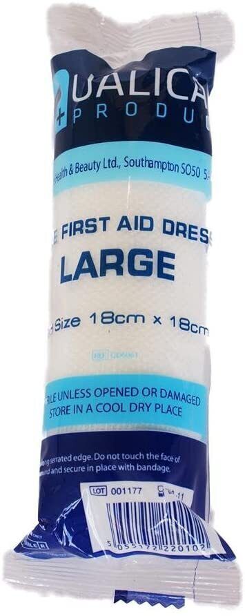 Sterile Wound Dressings * Medium, Large, X Large * HSE - BSI First Aid ...