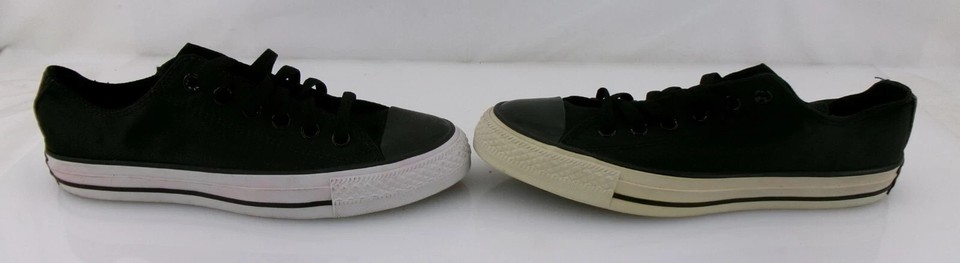 Converse Shoes Chuck Taylor All Star Ox Black/White Sneakers Mismatch ...