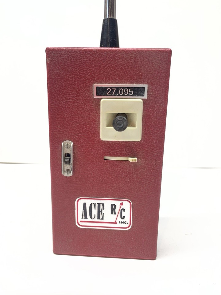Vintage ACE RC Transmitter 27.095mhz - Red Airplane Radio Control | eBay