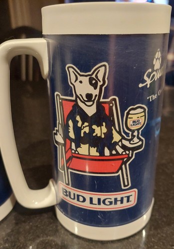 Spuds Mackenzie Bud Light 1986 Beer Thermo Serv Beer Mug Quantity (2 ...