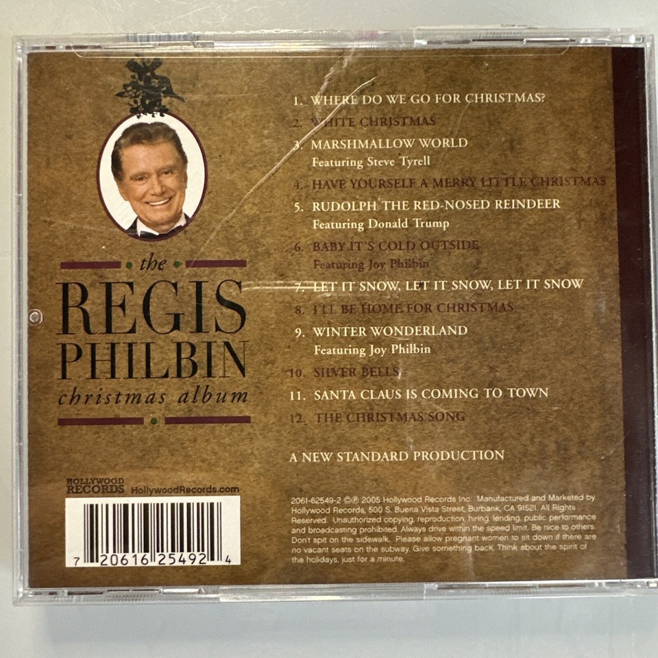 The Regis Philbin Christmas Album by Regis Philbin (CD, Sep-2005 ...