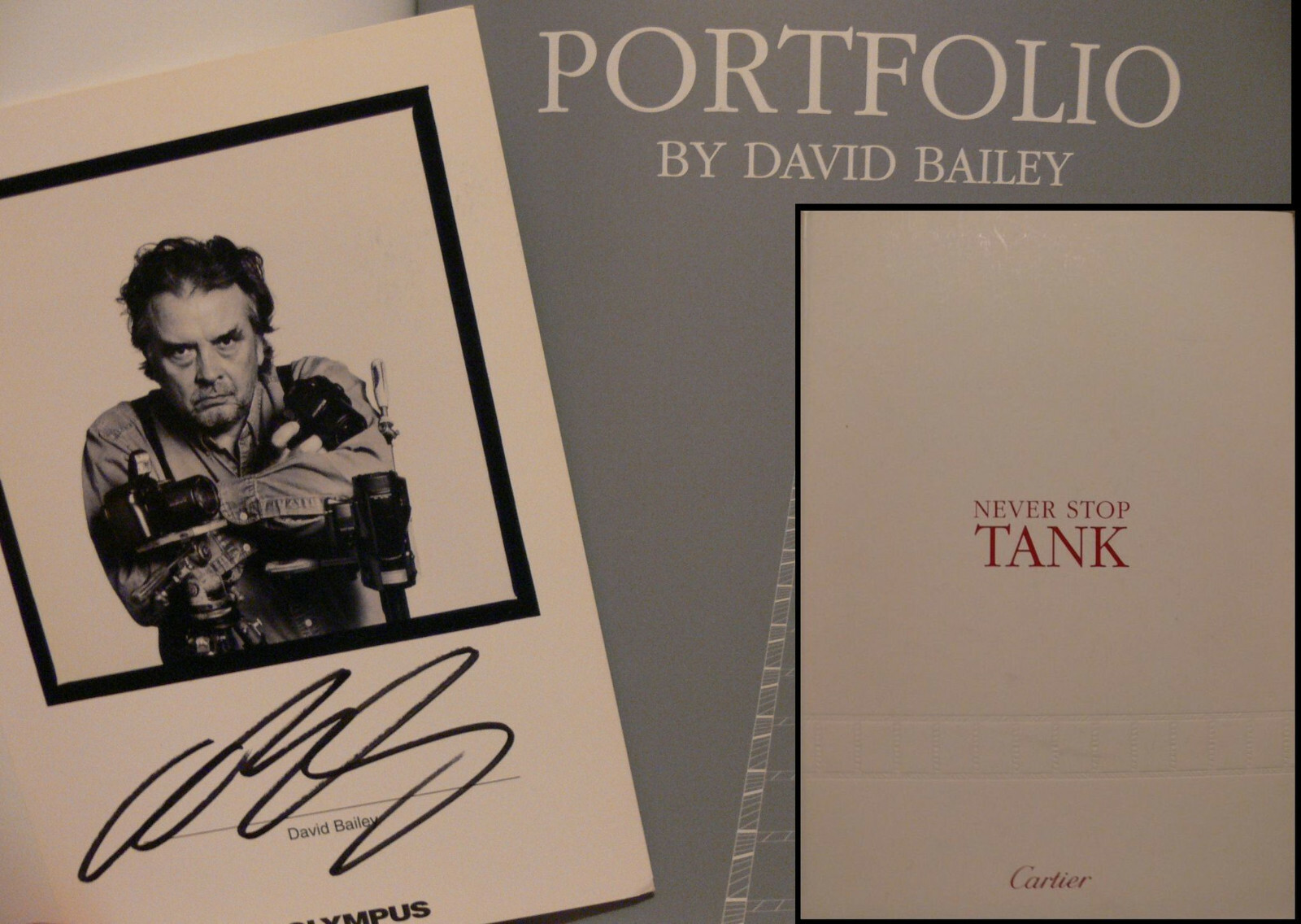 David Bailey signiert Karte Cartier original Unterschrift Signatur ...