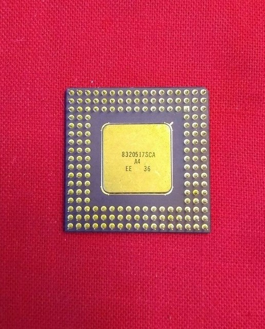 Intel 486dx2 66 MHz A80486dx2-66 SX750 Socket 3 RARE Collectible ...