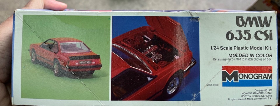 Monogram 2275 BMW 635 CSi Kit 1/24 McM Niob | eBay