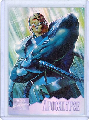 APOCALYPSE 1995 FLEER MARVEL MASTERPIECE HOLOFLASH (#1 of 8) FOIL ...