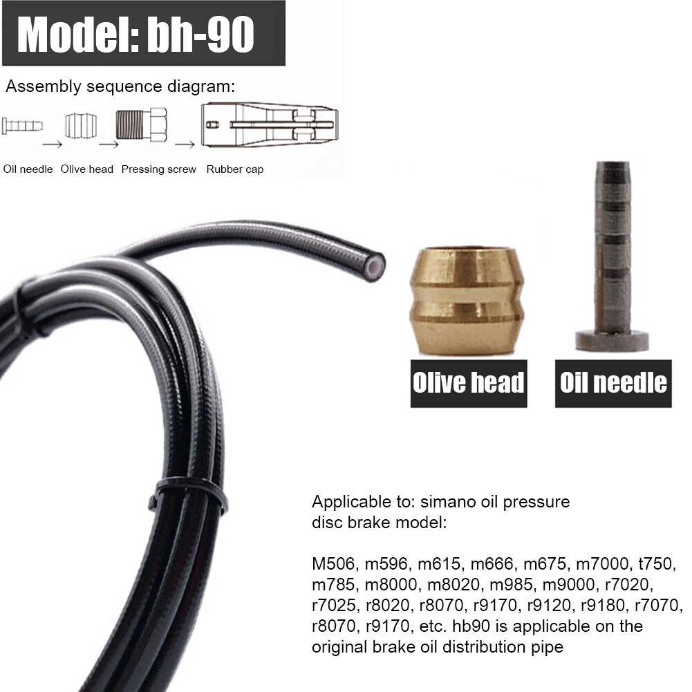 Bike Hydraulic Disc Brake Hose MTB Oil Tube Pipe Olive Insert Kit for ...