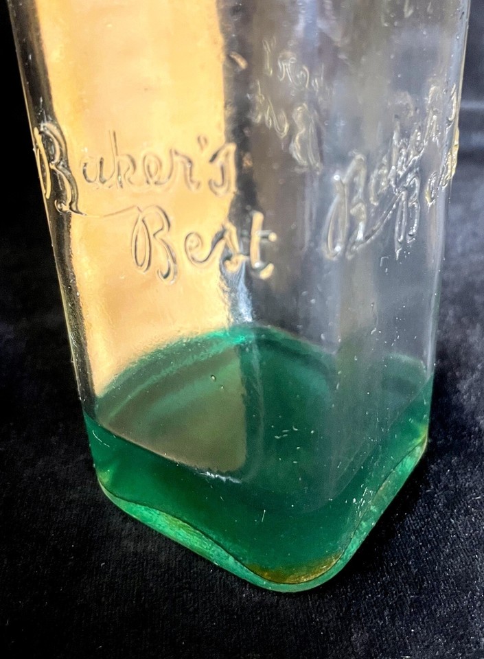 Vintage Baker's Best Hair Tonic Bottle With Label, some product, Hal ...