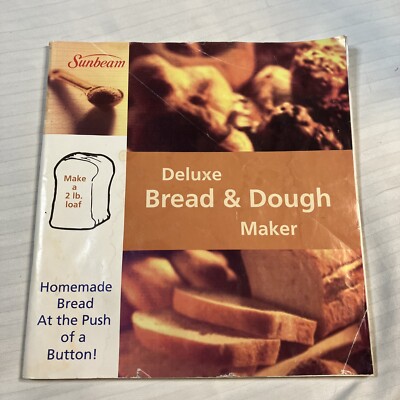 Vintage Sunbeam Deluxe Bread & Dough Maker 1997 Instruction Manual ...