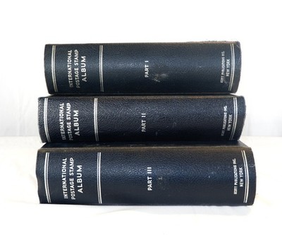 Three Volumes 1 2 &3 International Postage Stamp Album Scott Pub 1957 ...
