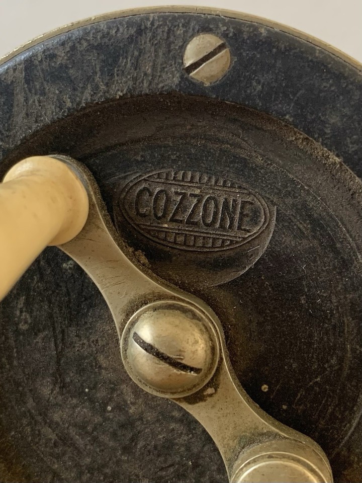 Vintage Cozzone Nickel Silver Hard Rubber Fly Fishing Reel 80-Yards | eBay