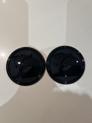 2 x HSV GENUINE VF VE Black Bonnet/Boot Badges Gen F F2 GTS Clubsport ...