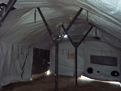 MILITARY SURPLUS 18x36 MGPTS TENT GOOD CONDITION CAMPING HUNT US ARMY ...