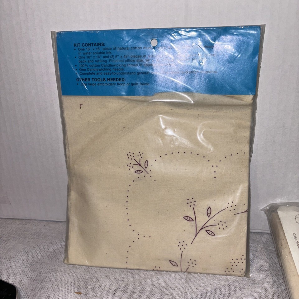 Colorwicking "Floral Petit” Candlestick Pillow Kit Sealed 7006 14" x 14 ...