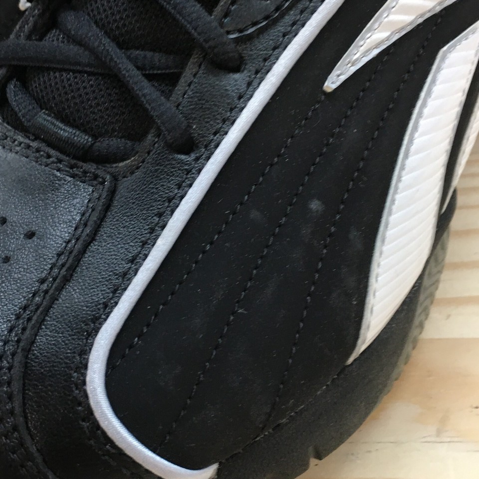 Reebok Shoes Mens 9 Vero FL Baseball Cleats Black Faux Leather Round ...