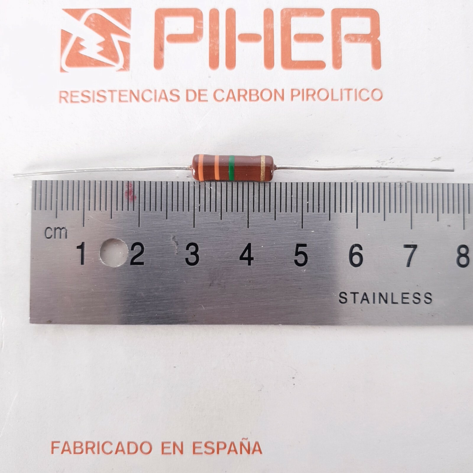 1 X 1W 3.3M 3.3M 3M3 5% 1990s VINTAGE PIHER RESISTOR. NOS ...