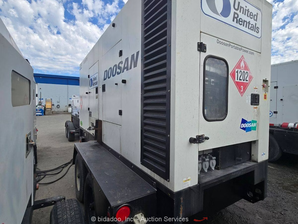 2015 Doosan G290 T/A 255kW Towable Generator 319kVA Genset 352HP -Parts ...