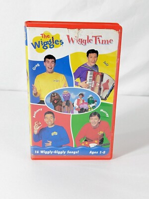 The Wiggles: Wiggle Time VHS 2000 Red Clam Shell Greg Jeff Anthony ...
