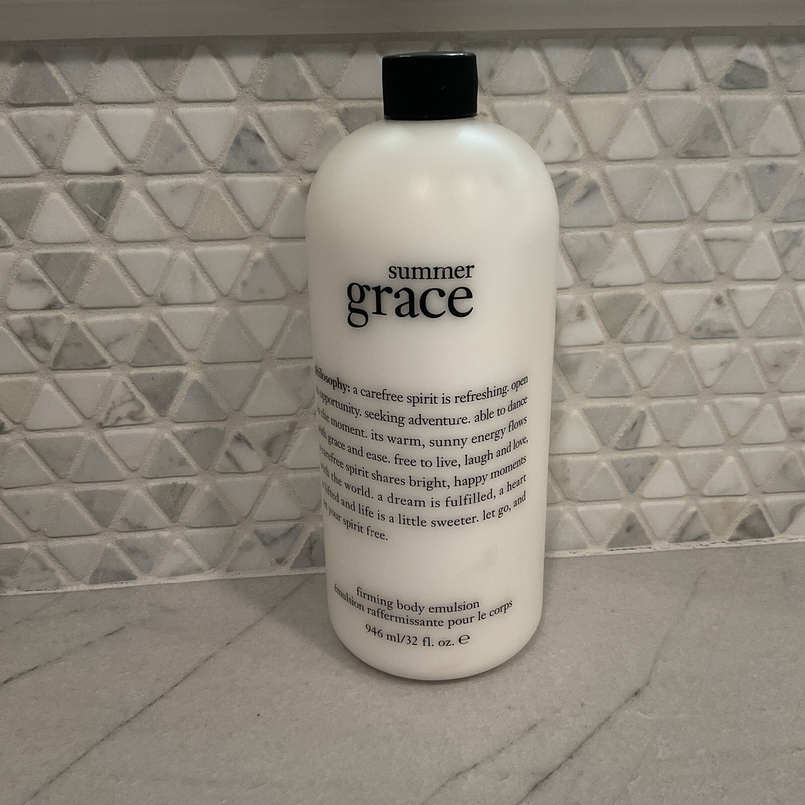 Philosophy Summer Grace FIRMING BODY EMULSION 32 oz Discontinued Htf | eBay