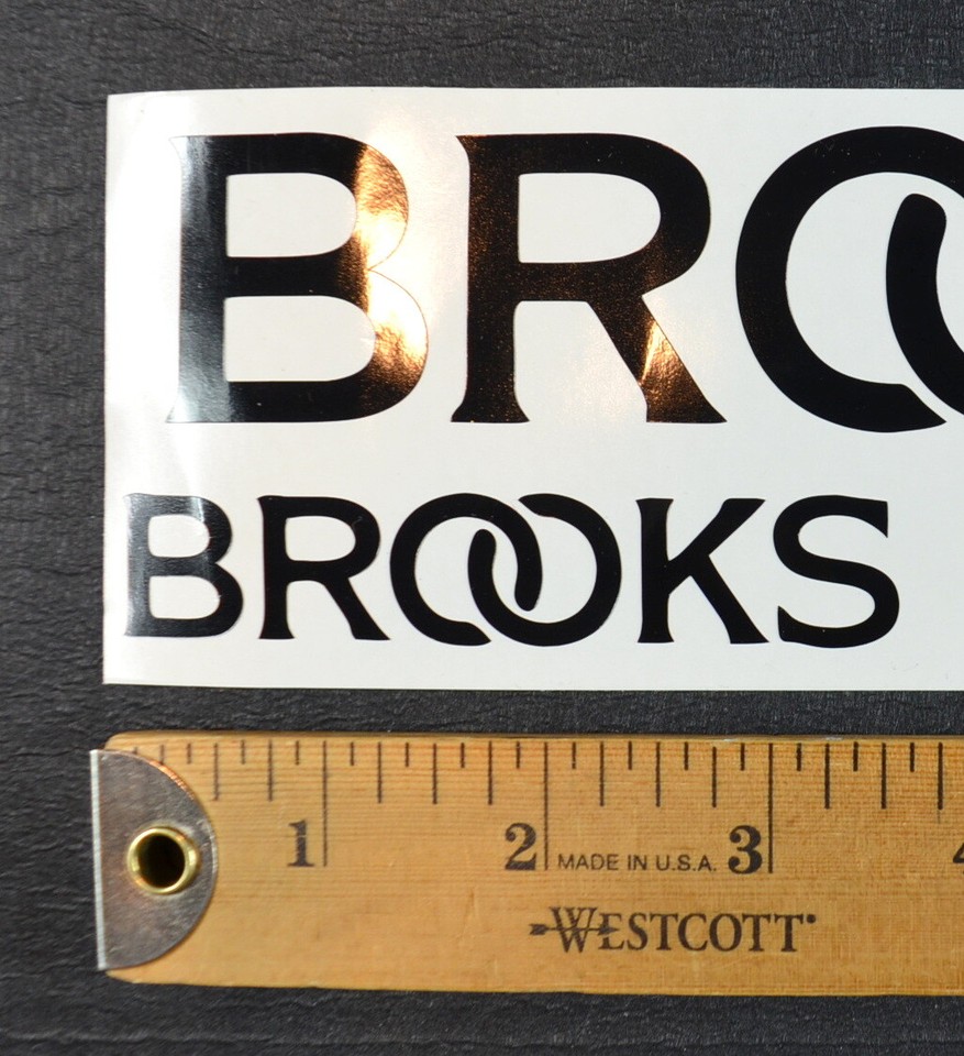 BROOKS England Indoor/Outdoor Decal Stickers (Black) -1 Lg/2 Sm *Made ...