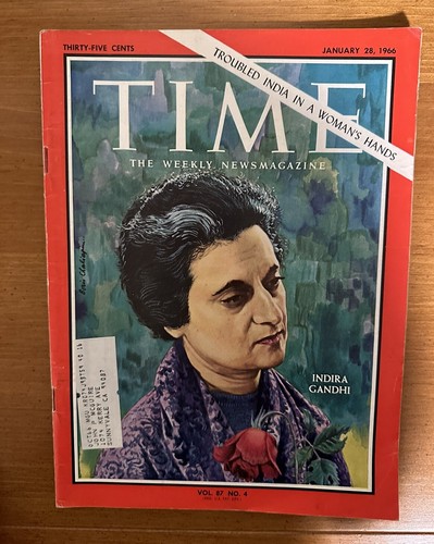 1966 January 28th TIME Magazine, Indira Gandhi | eBay