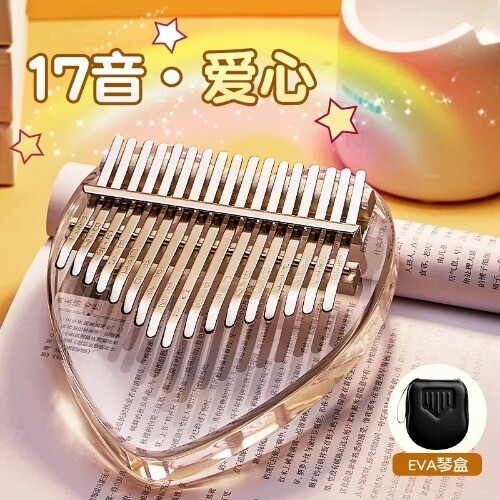 Transparent Acrylic Kalimba 17 21 Key Chromatic Kalimbas Beginner Thumb ...