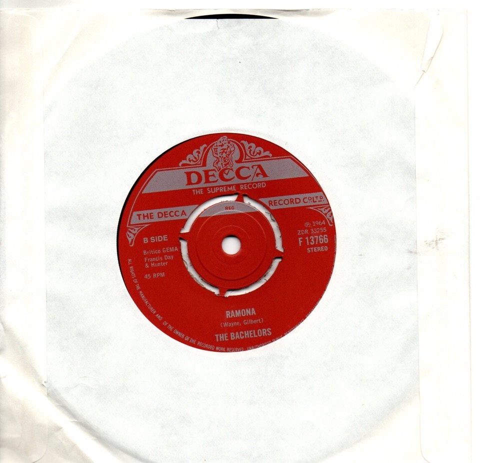 Bachelors (The):Charmaine/Ramona:UK Decca:Re-Issue | eBay