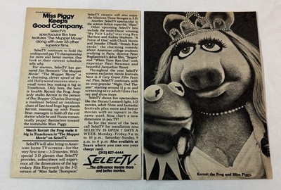 1980 two-page SelecTV tv ad ~ THE MUPPET MOVIE | eBay