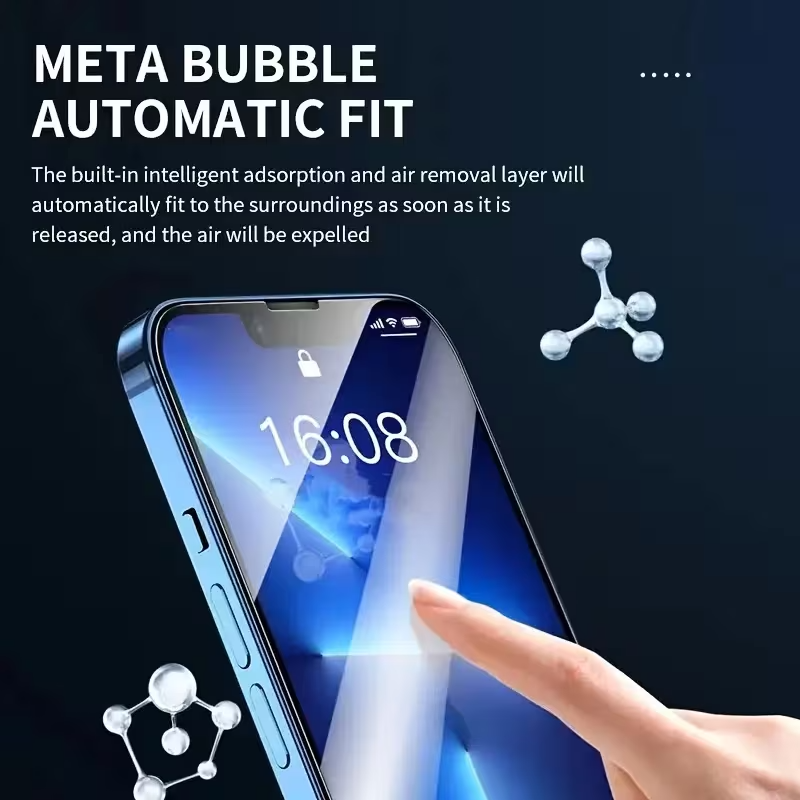 2 Pcs iPhone 16 Pro Max Tempered Glass Screen Protector, Easy ...