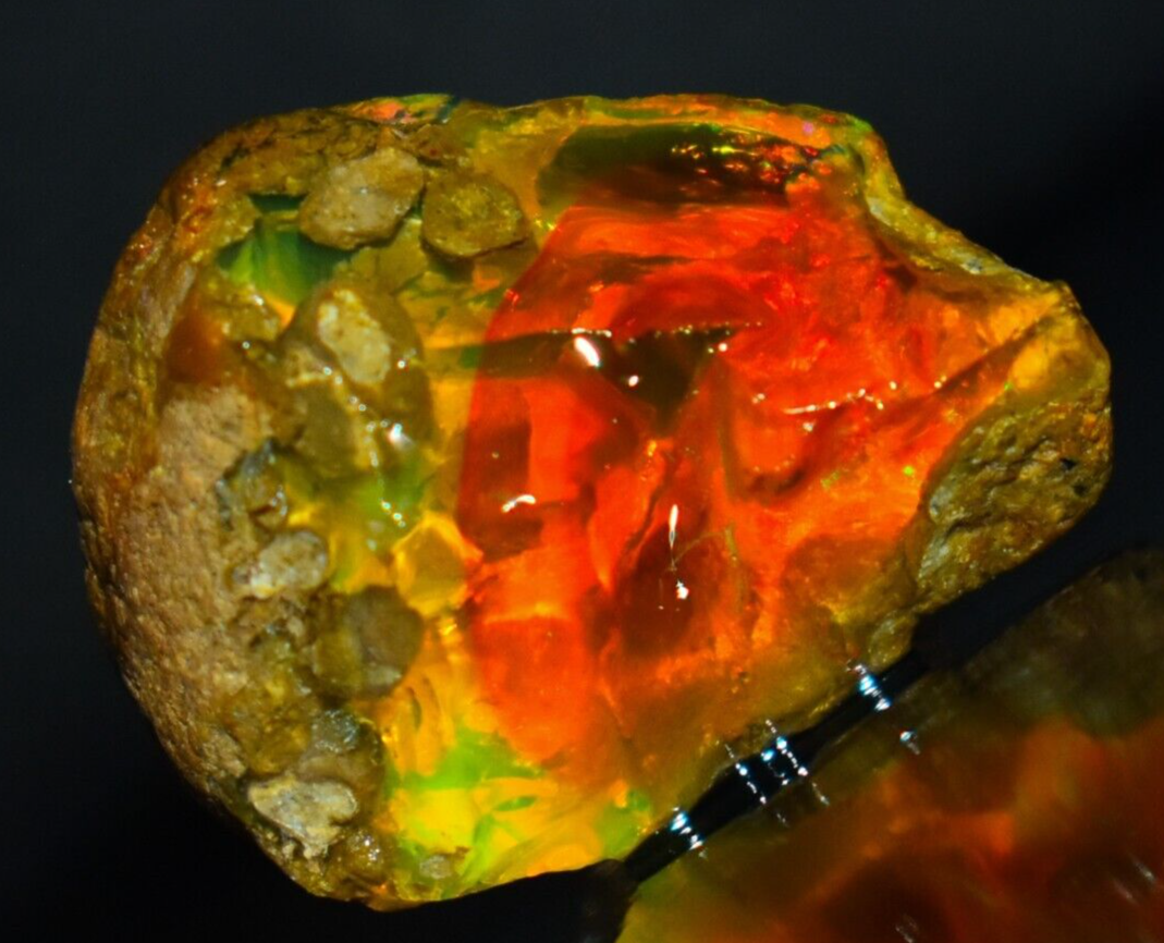 Red Opal Rough 31.80 Carat Natural Ethiopian Opal Raw Welo Opal ...