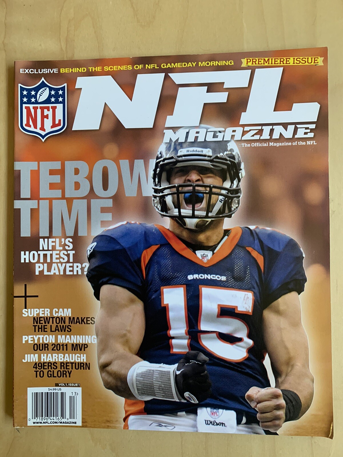 NFL Magazine PREMIER ISSUE #1 Official Mag of the NFL Tim Tebow cover ...