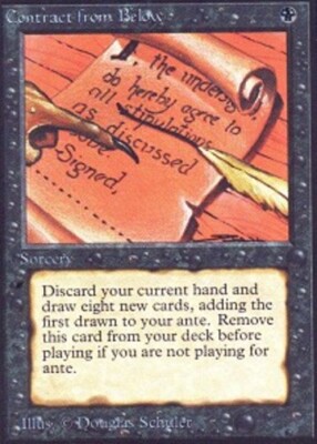 1x Contract from Below NM-Mint, English 2nd Edition Unlimited MTG Magic ...