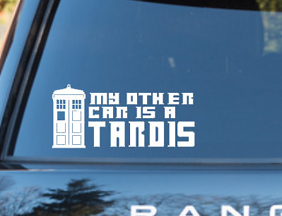 Doctor who My Other Car is a Tardis sticker vinyl decal Car Truck | eBay