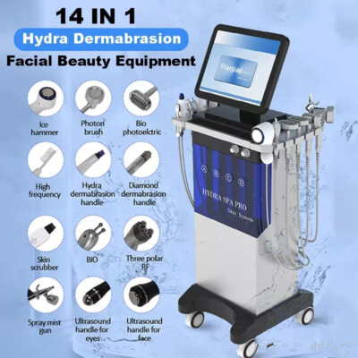 14in1 Hydra Spa Facial Beauty Machine Hydro Dermabrasion Skin Cleaning ...