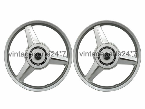 Royal Enfield Classic 500 Parado D2 Alloy Wheels Front & Rear 3 Spokes ...
