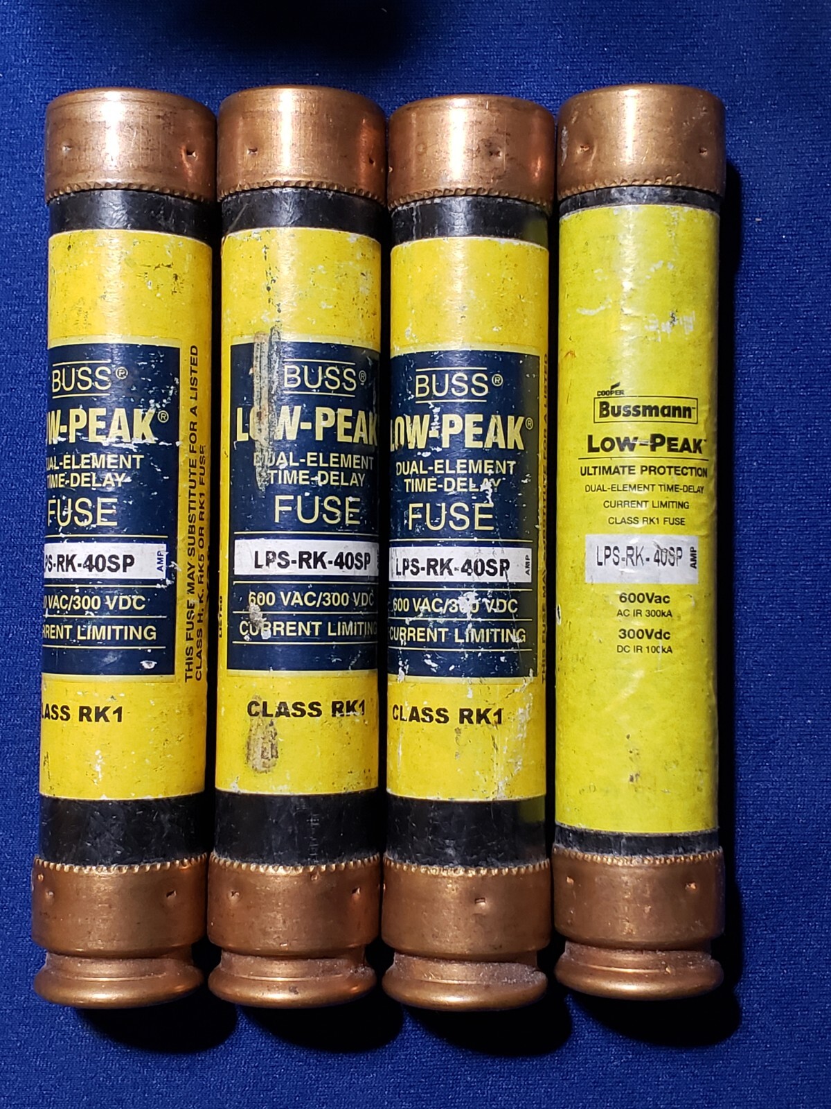 (4Pc) Bussmann LPS-RK-40SP Class RK1 Dual Element Time Delay Fuses | eBay