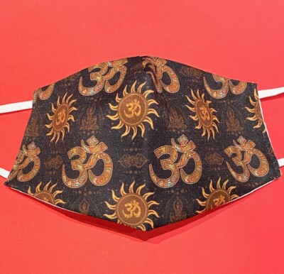 REUSABLE FACE MASK, NAMASTE - NAMSA - PRINT FACE MASK, UNISEX ADULT ...