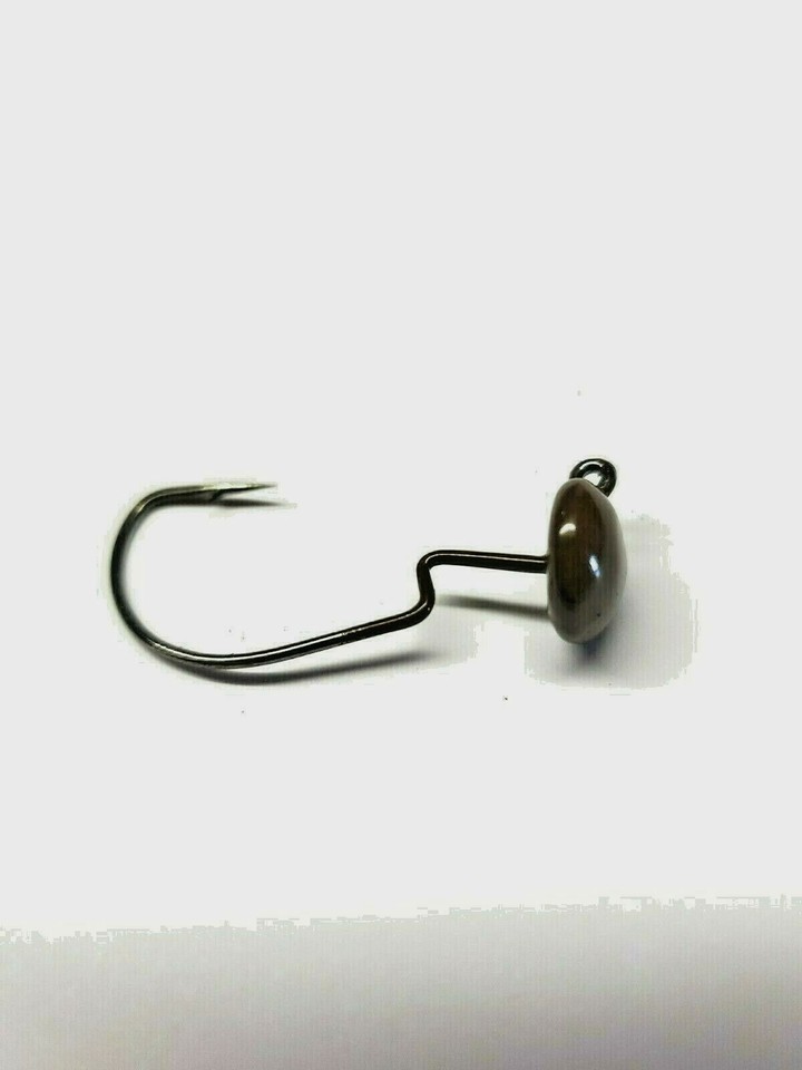 (12) NED RIG JIG HEADS #1 Victory EWG Hooks, various colors and weights ...