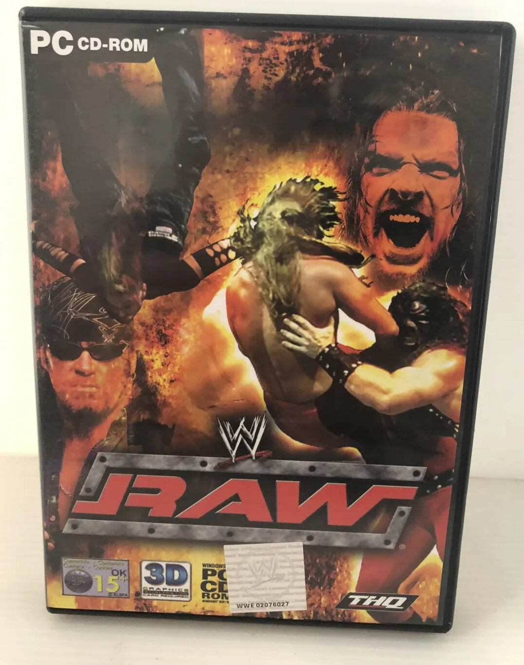 WWE WWF Raw PC Game. Complete PAL UK Wrestling HHH Undertaker Kane WCW ...