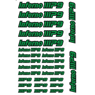 [UK] Sticker Adesivi Kyosho Inferno Mp9 Lucido Verde - Decal Rc | eBay UK